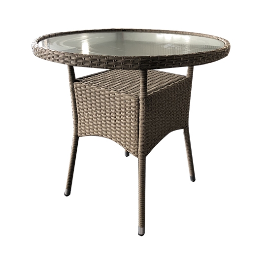 WICKER ROUND TABLE 80 CM